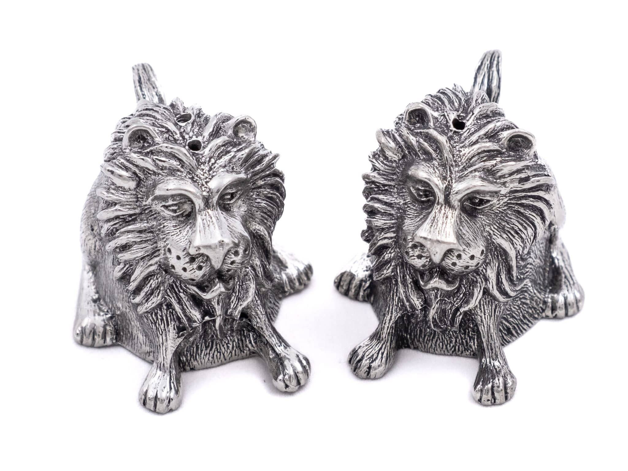 Lion Salt and Pepper Cellars - Salamander Africa